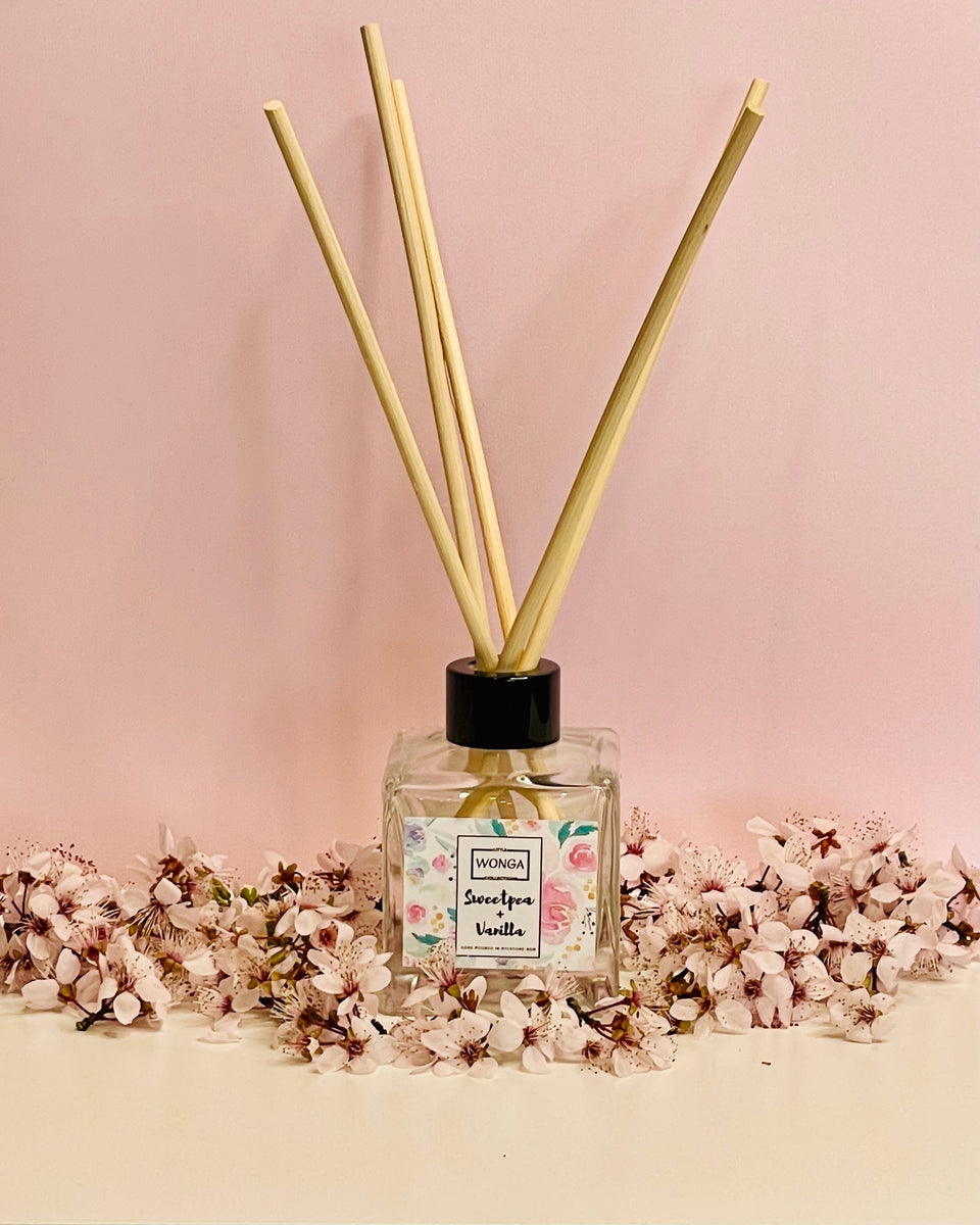 SWEET PEA & VANILLA - REED DIFFUSER – Little Wonga Collections